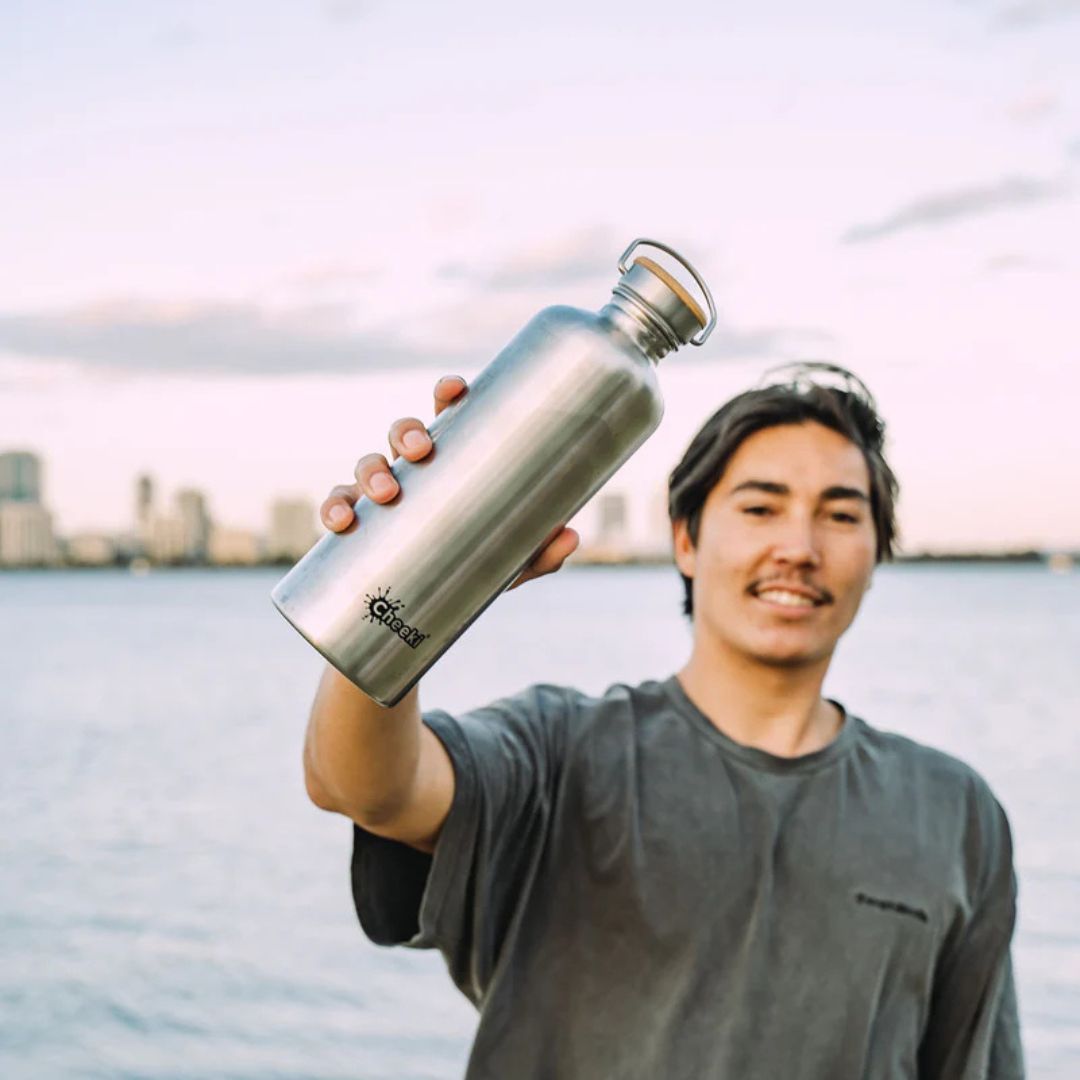 Cheeki - Stainless Steel Bottle SILVER 1.6L – Natural Good Life