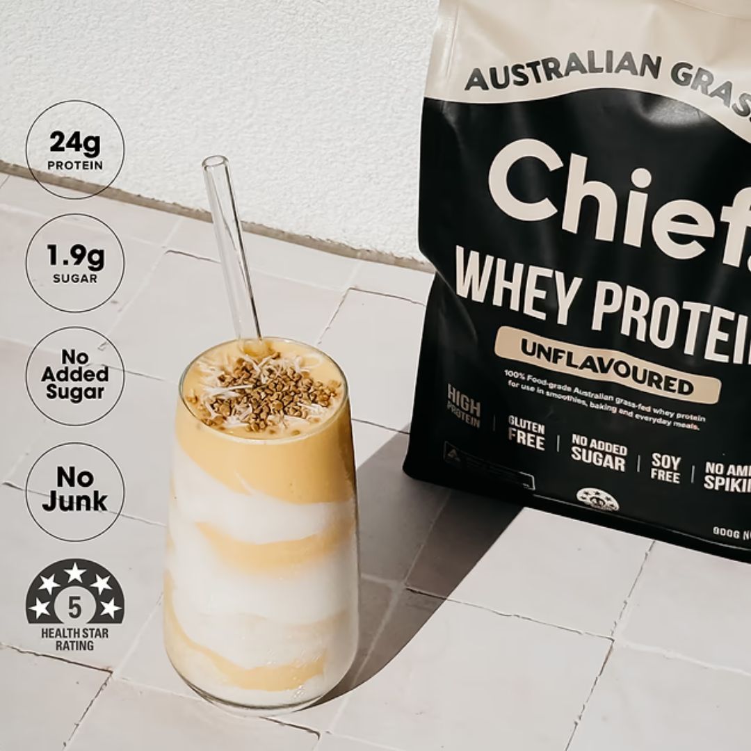 Chief. - Grass-fed WHEY Protein Powder UNFLAVOURED – Natural Good Life
