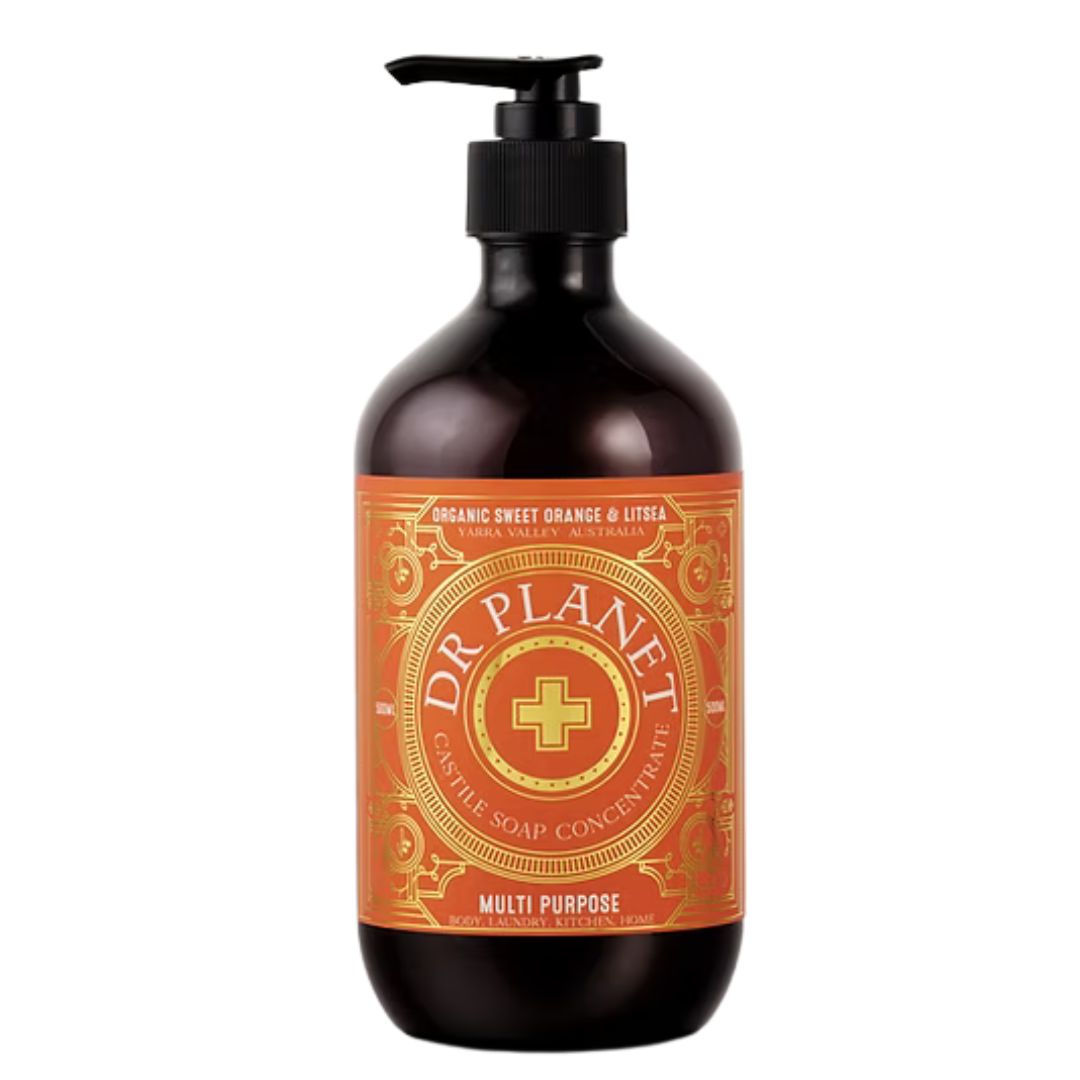 Dr Planet - ORGANIC Castile Soap ORANGE & LITSEA – Natural Good Life