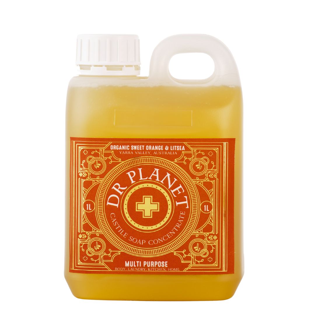 Dr Planet - ORGANIC Castile Soap ORANGE & LITSEA – Natural Good Life