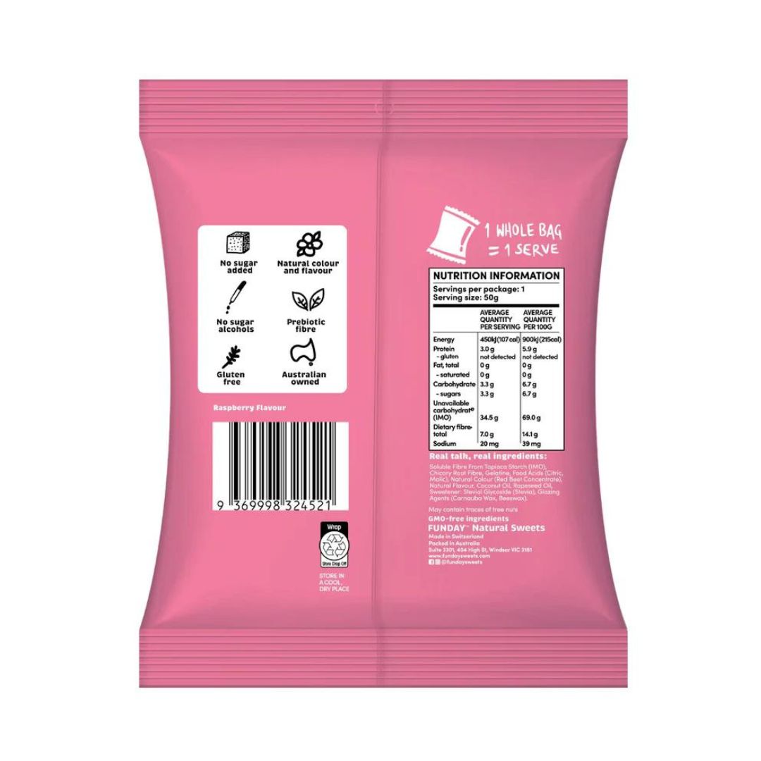 Funday Sweets - Raspberry Flavoured Gummy Frogs 50g – Natural Good Life