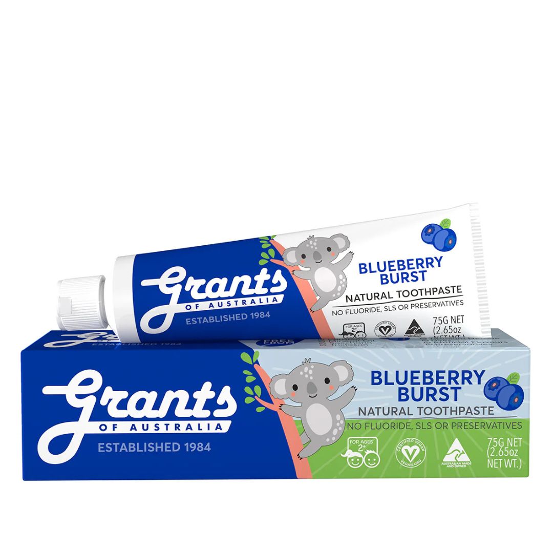 Grants of Australia -Blueberry Burst KIDS Fluoride Free Toothpaste ...