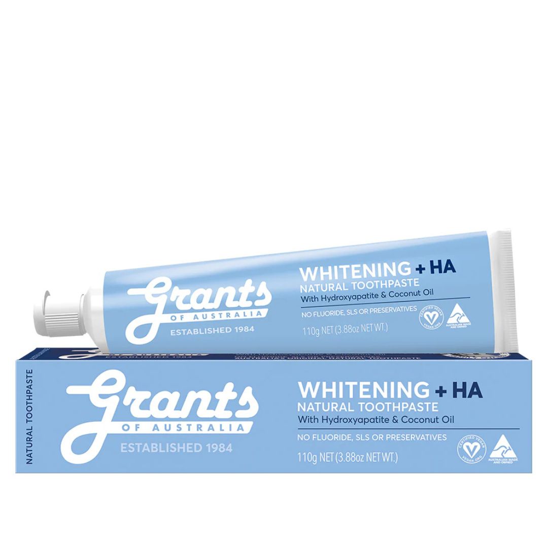 Grants of Australia - Whitening + HA Fluoride Free Toothpaste – Natural ...