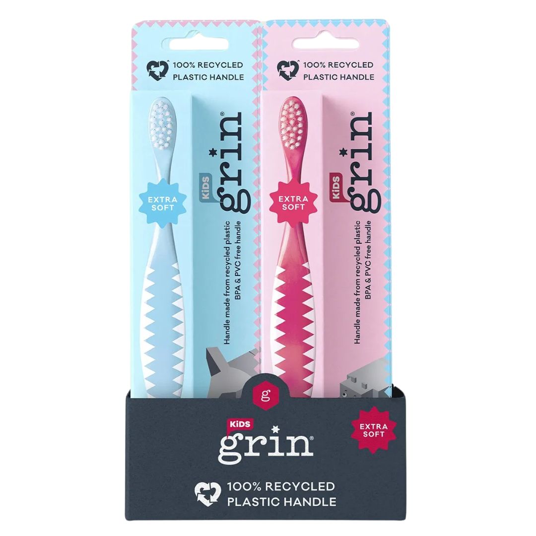 Grin - 100% Recycled Toothbrush KIDS EXTRA SOFT – Natural Good Life