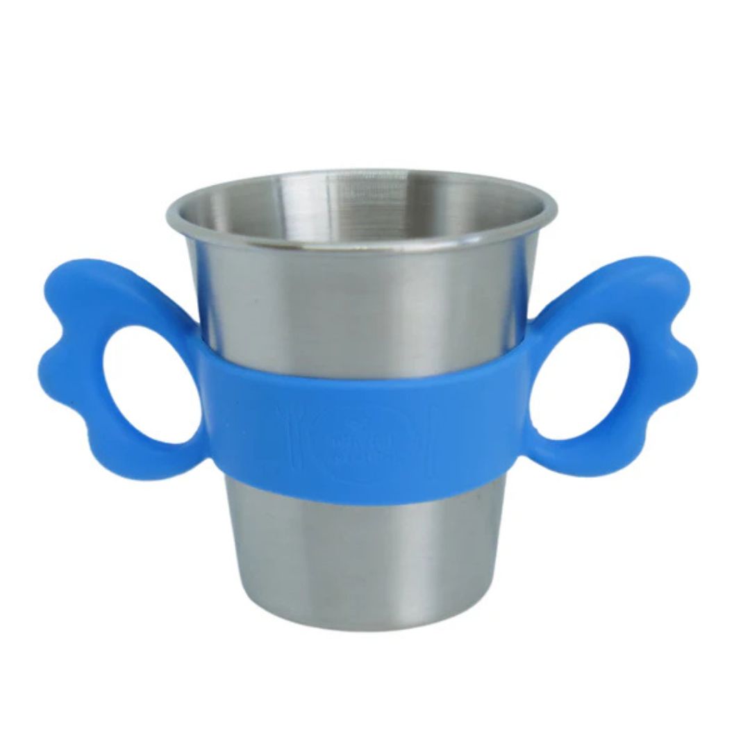 Mindful Mealtime - Kids Stainless Steel Cup with Silicone Handles ...