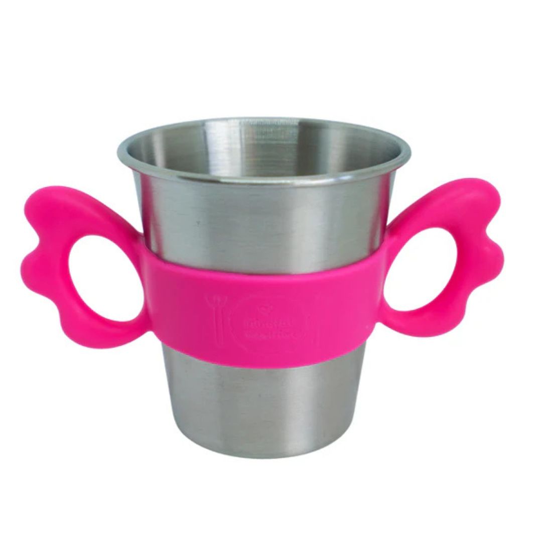Mindful Mealtime - Kids Stainless Steel Cup with Silicone Handles ...