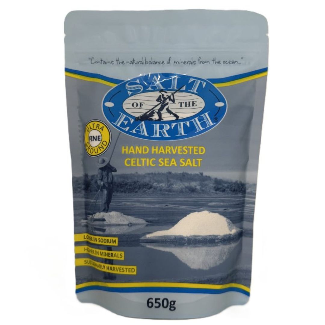 Salt of the Earth - Celtic Sea Salt ULTRA FINE 650g – Natural Good Life