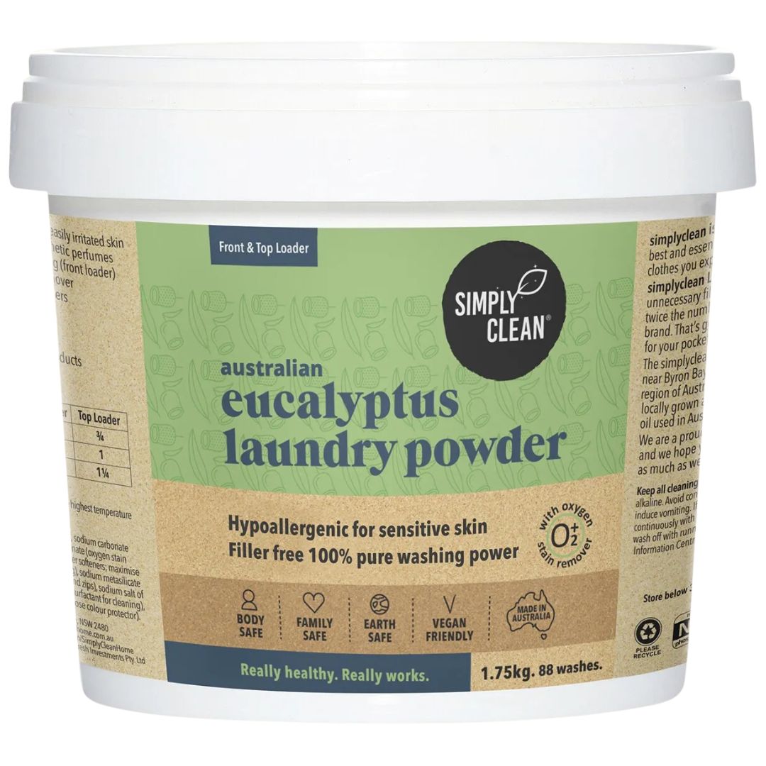 Simply Clean - Eucalyptus Laundry Powder – Natural Good Life