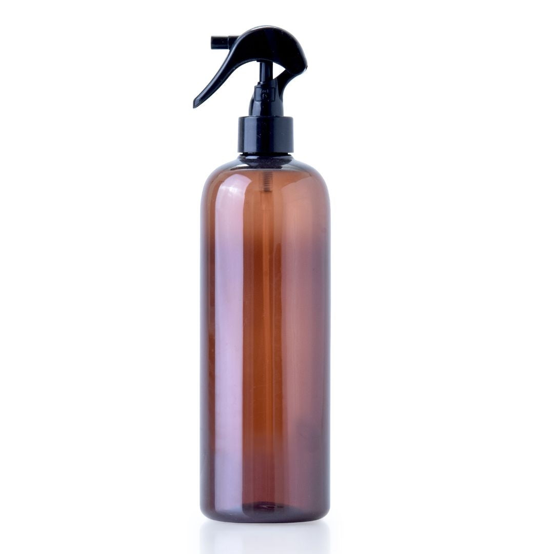 500ml Amber PET Plastic Spray Bottle (Tall Boston) – Natural Good Life