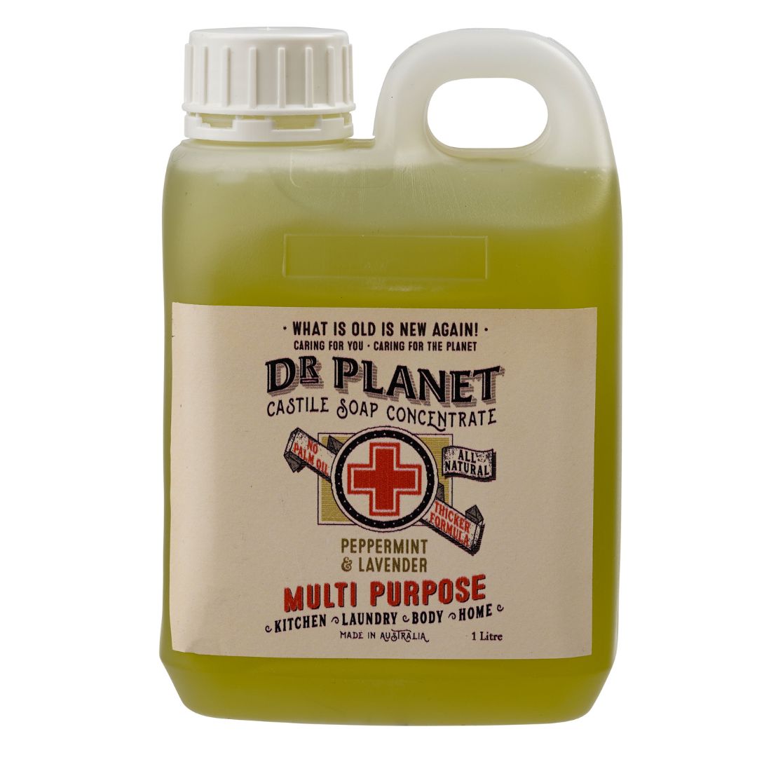 Dr Planet's Castile Soap Concentrate - Peppermint and Lavender Range ...
