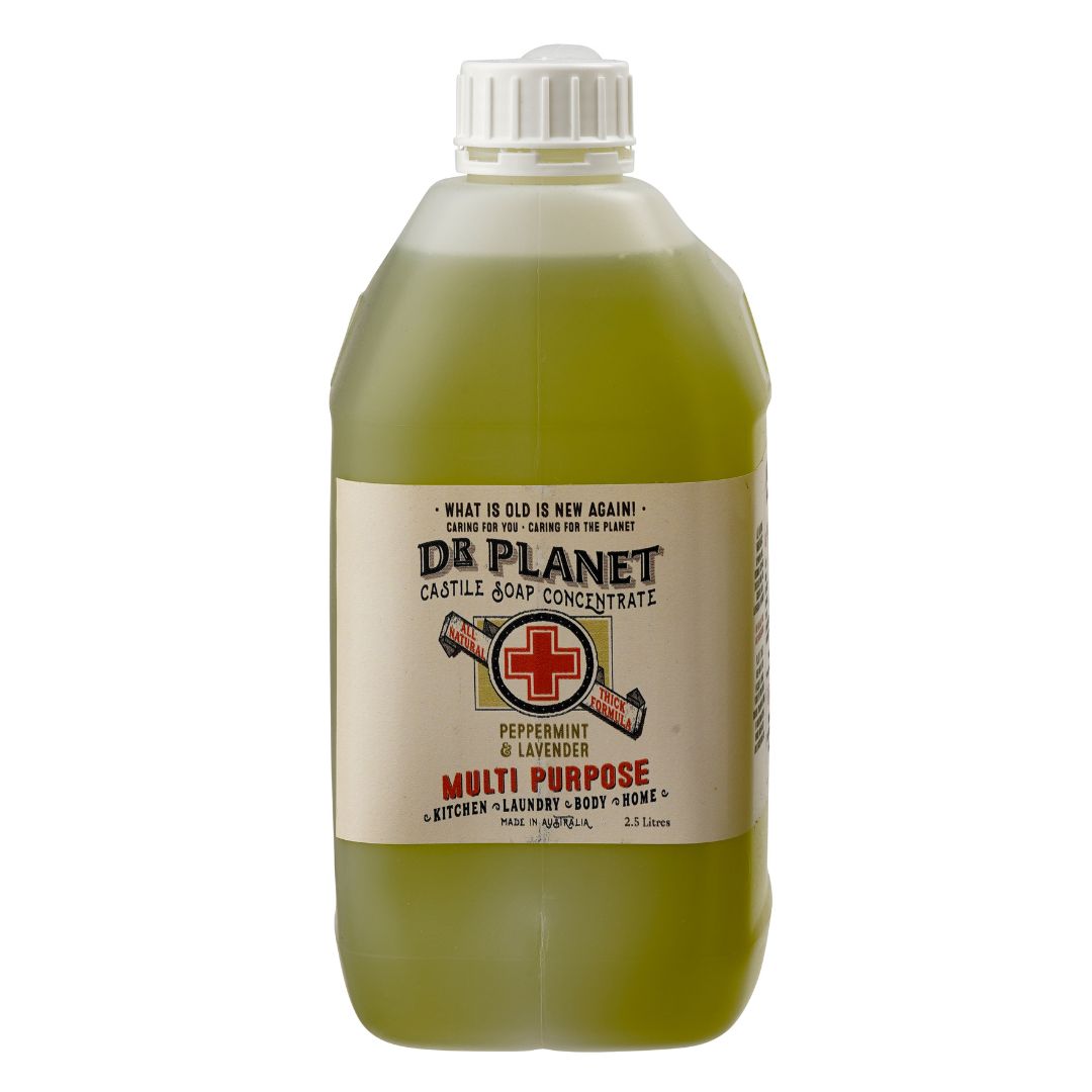 Dr Planet's Castile Soap Concentrate - Peppermint and Lavender Range ...