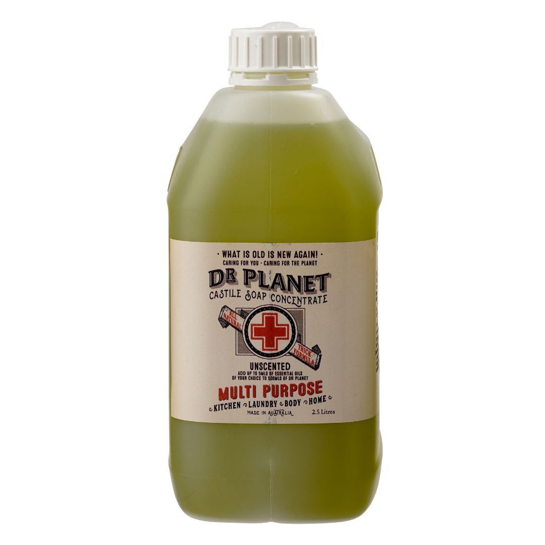 Dr Planet's Castile Soap Concentrate - Unscented Range – Natural Good Life