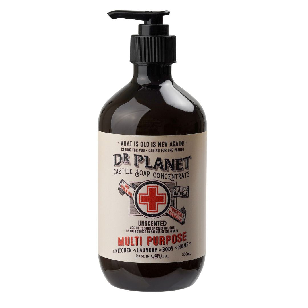 Dr Planet's Castile Soap Concentrate - Unscented Range – Natural Good Life