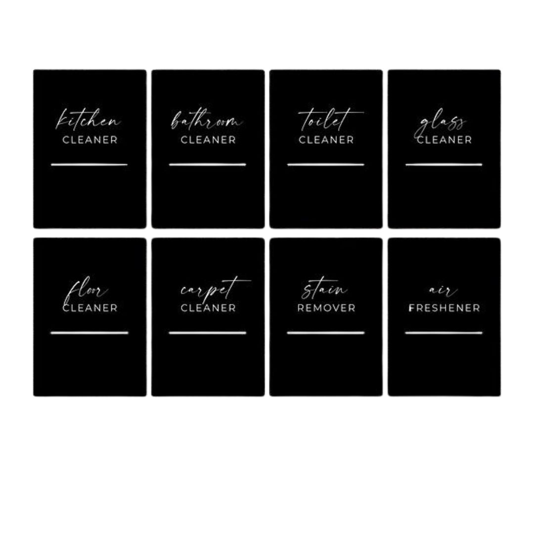 Label Lane Label Set - Simple Black – Natural Good Life